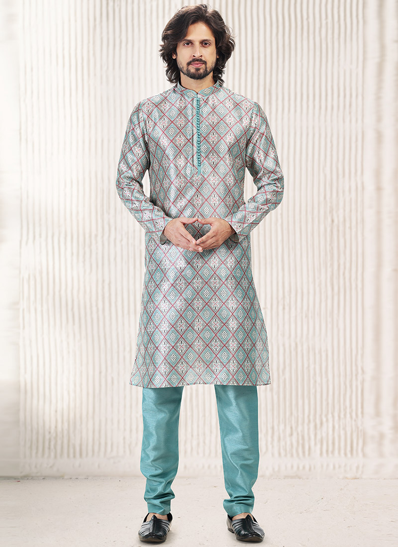 Buy Designer Kurta Pajamas for Men Online in USA at Cbazaar