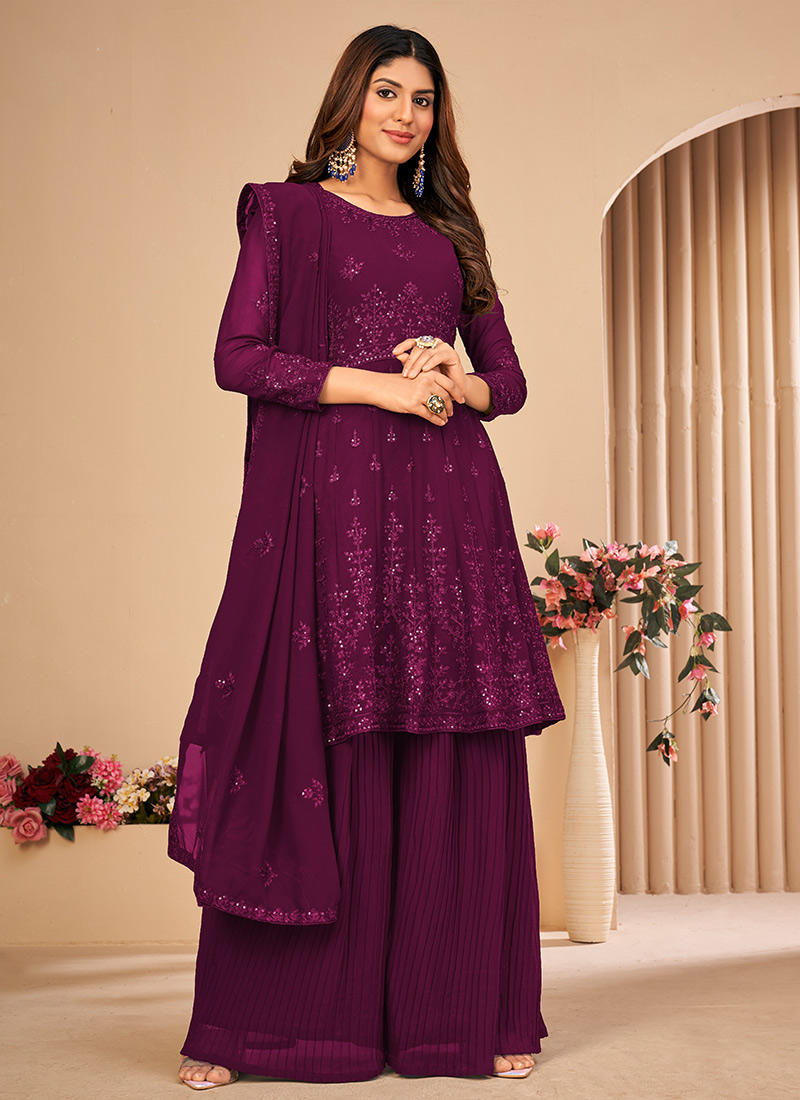 Buy Purple Salwar Kameez | Online Indian Wedding Purple Salwar Kameez