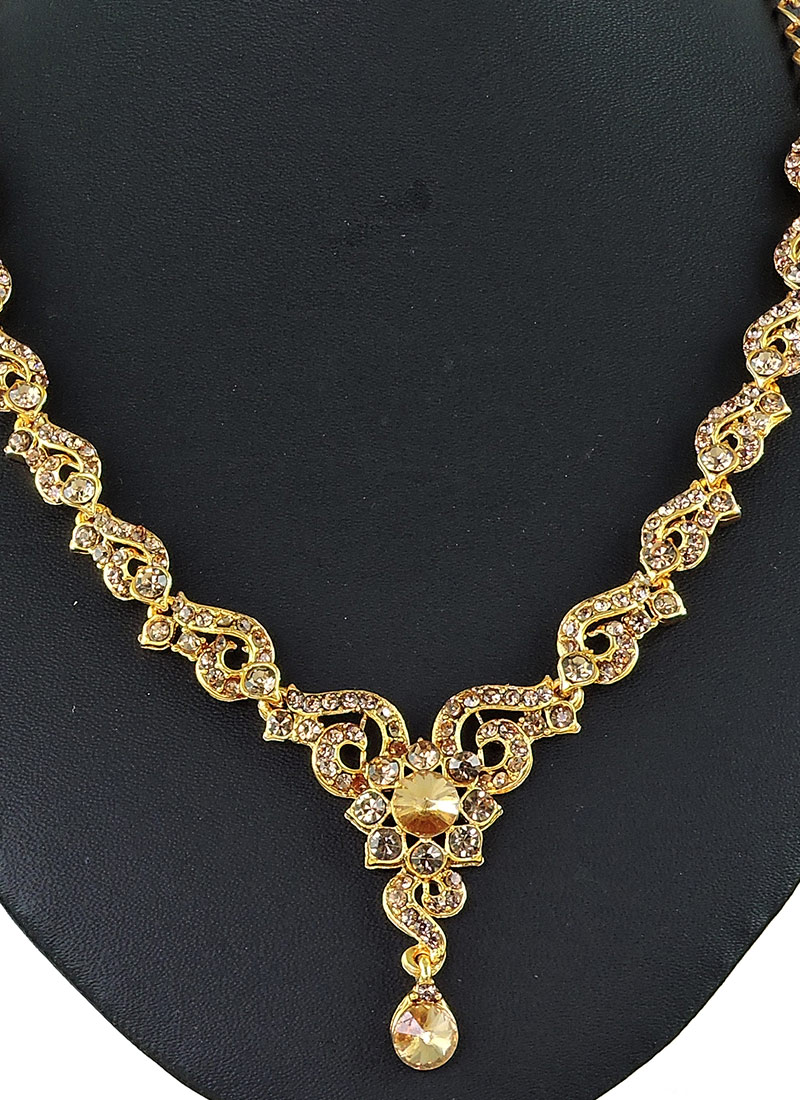 Shop Gold Designer Necklace Set in UK - Cbazaar