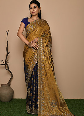 Buy Latest Gold Sarees Designs Online