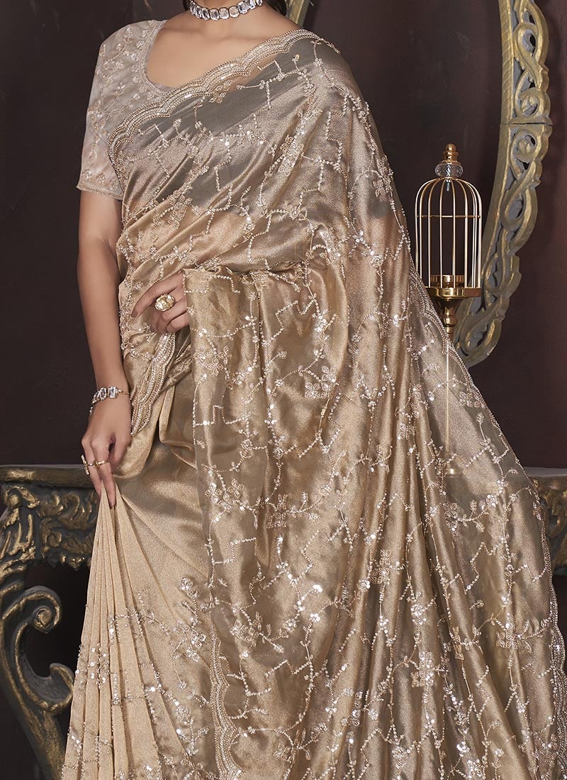 Buy Latest Gold Sarees Designs Online - Cbazaar