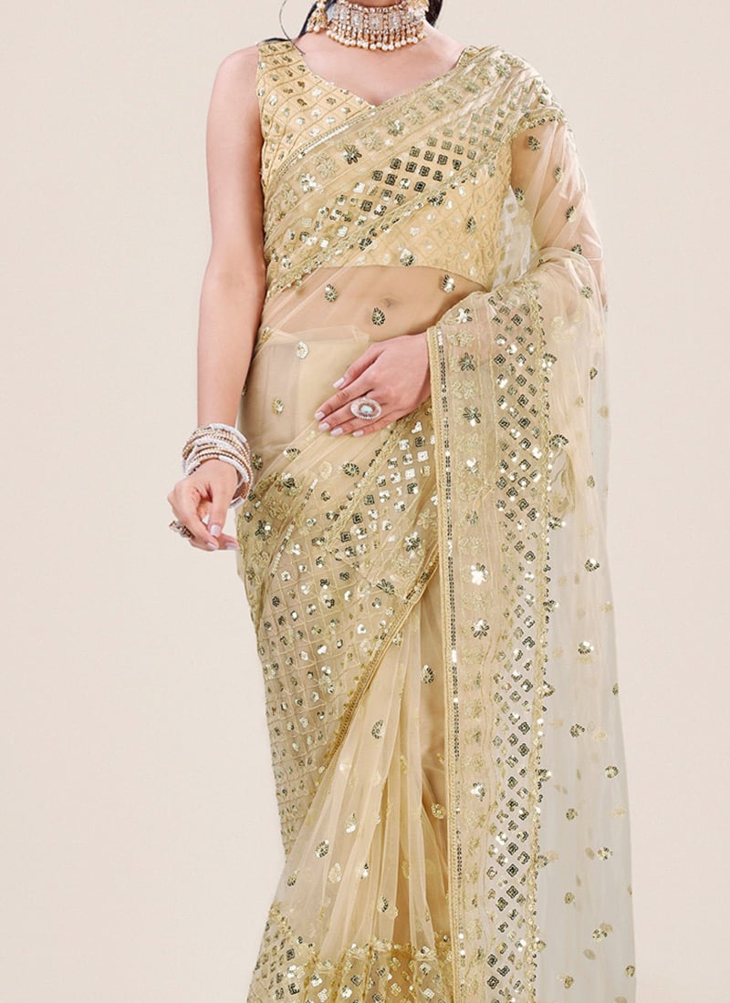 Buy Latest Gold Sarees Designs Online - Cbazaar