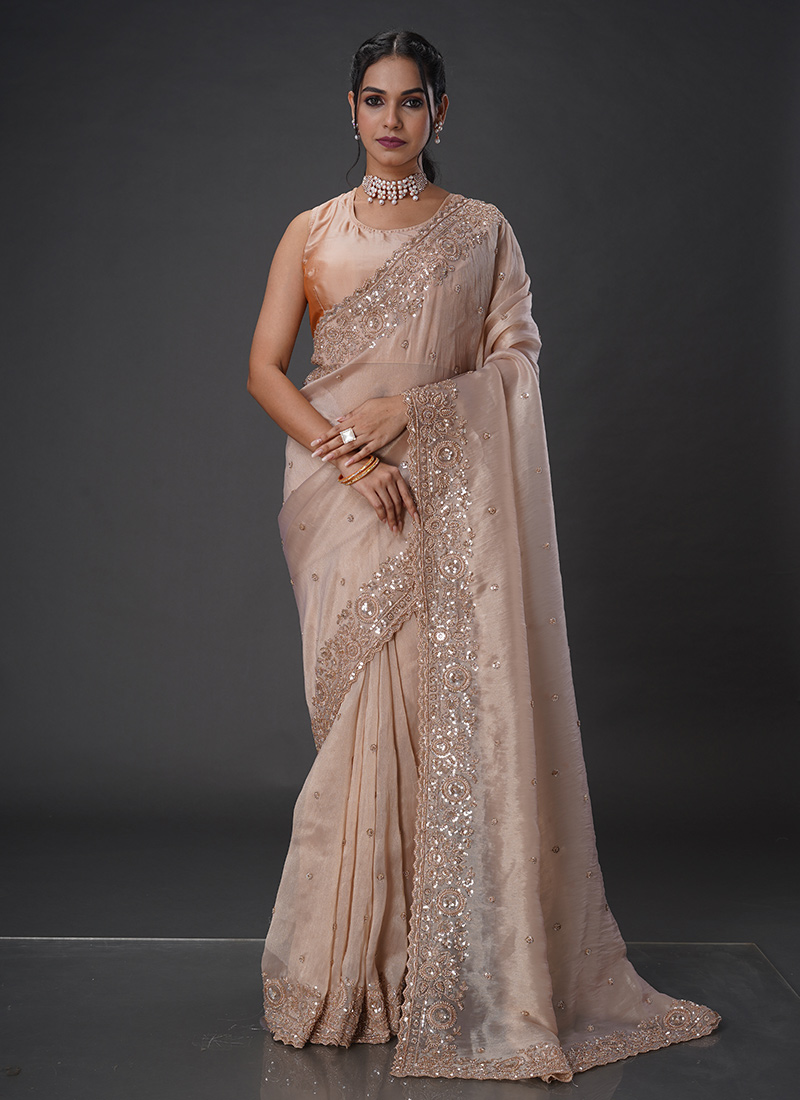 Buy Latest Gold Sarees Designs Online - Cbazaar