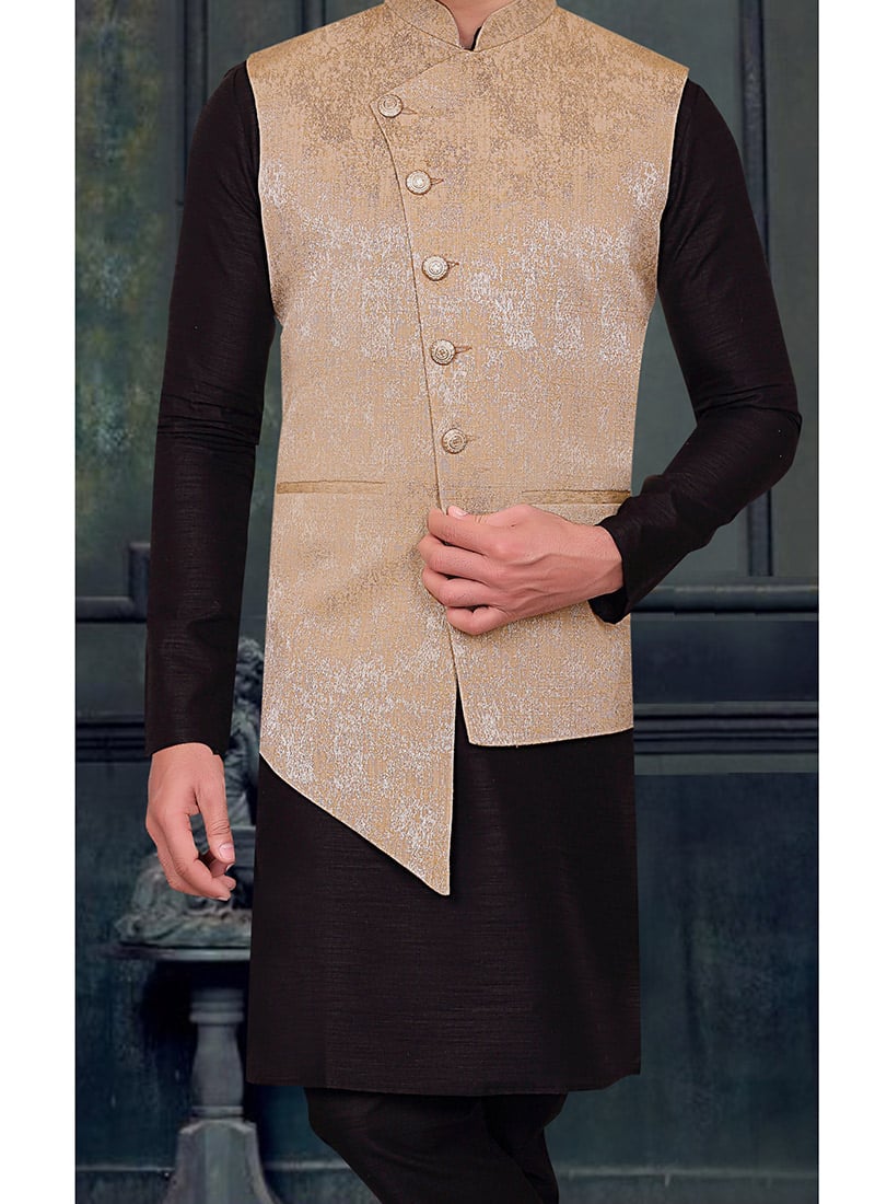 Buy Golden Silk Bandi Set Party Wear Online at Best Price | Cbazaar