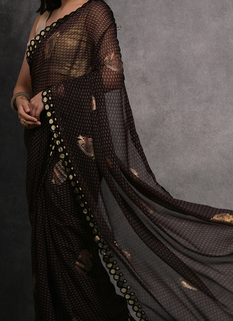 Buy Indian Ethnic Clothing - Foil Print Sarees