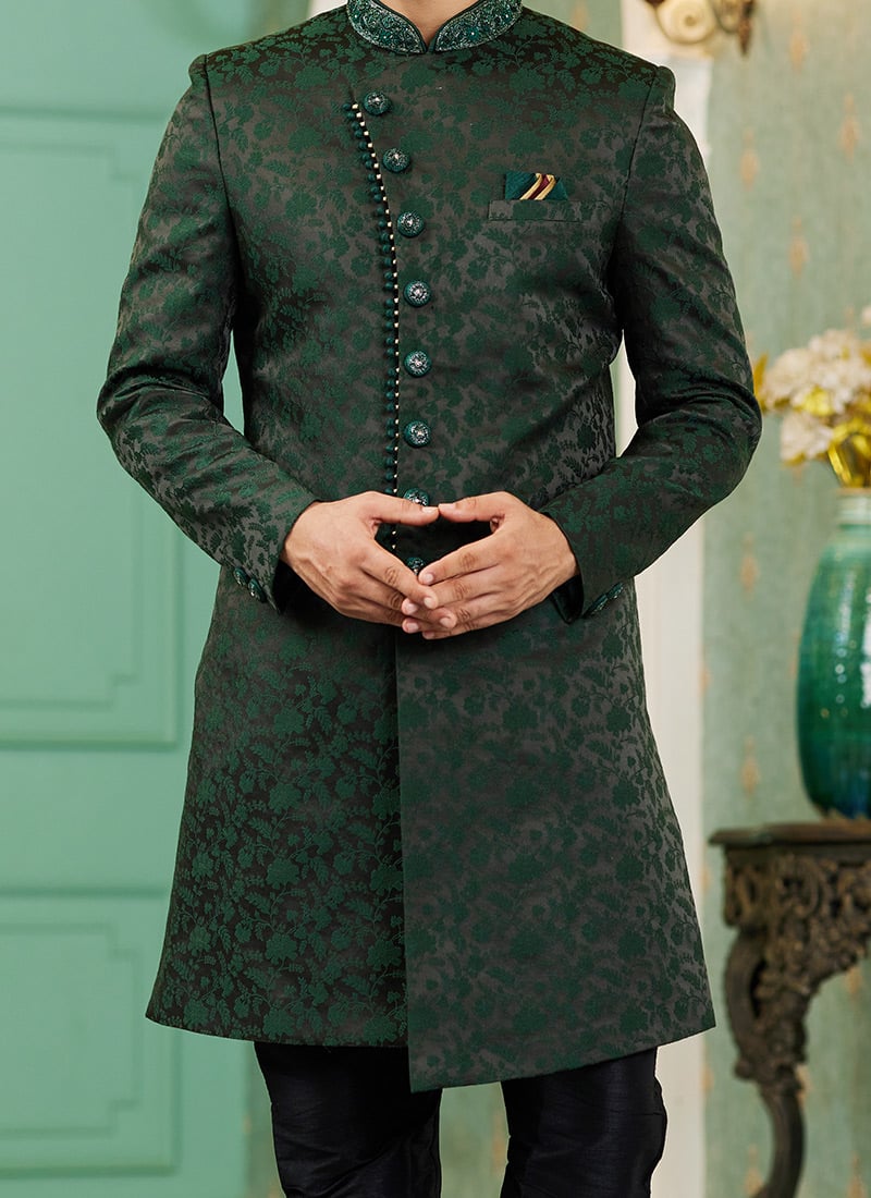 Buy Sherwani: Latest Designer Sherwani For Men Online In USA
