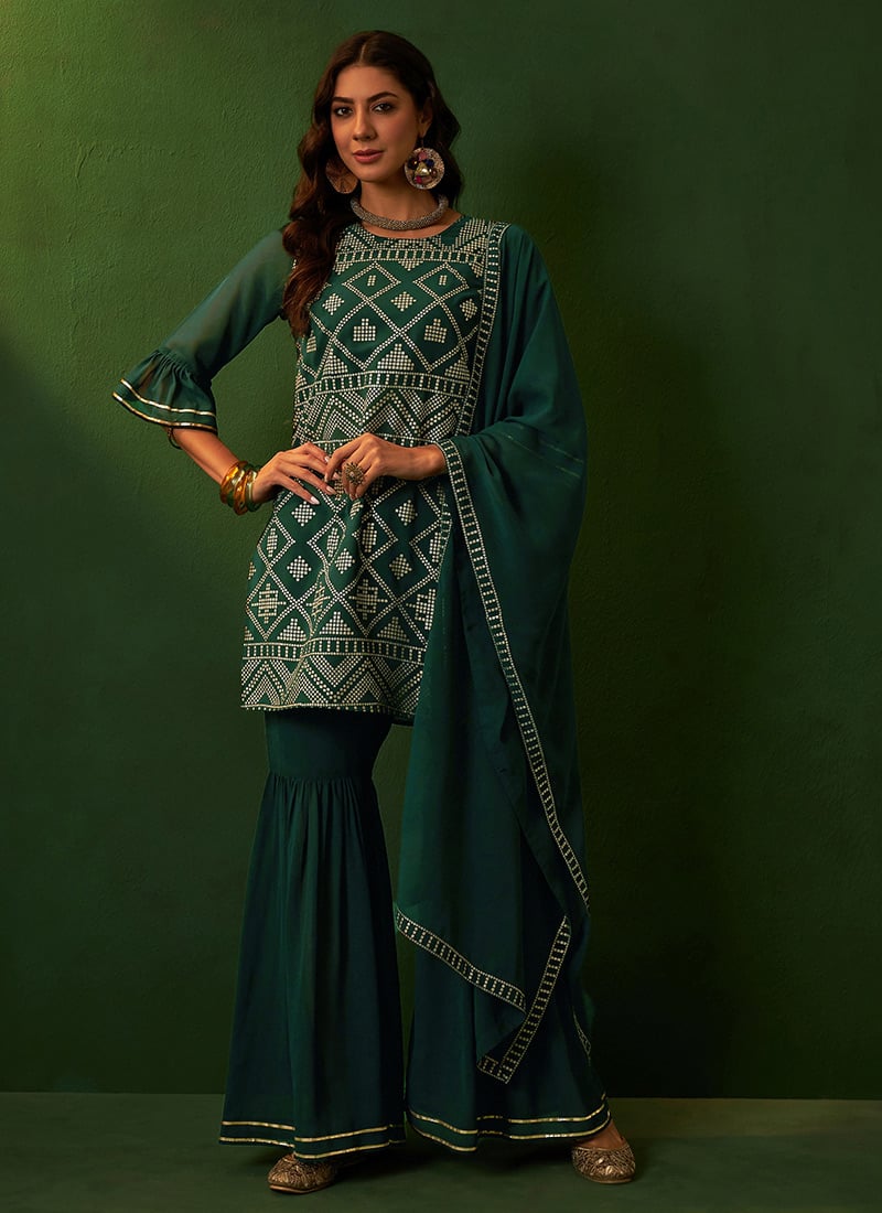Buy Traditional Sharara Suit Online in India - Cbazaar