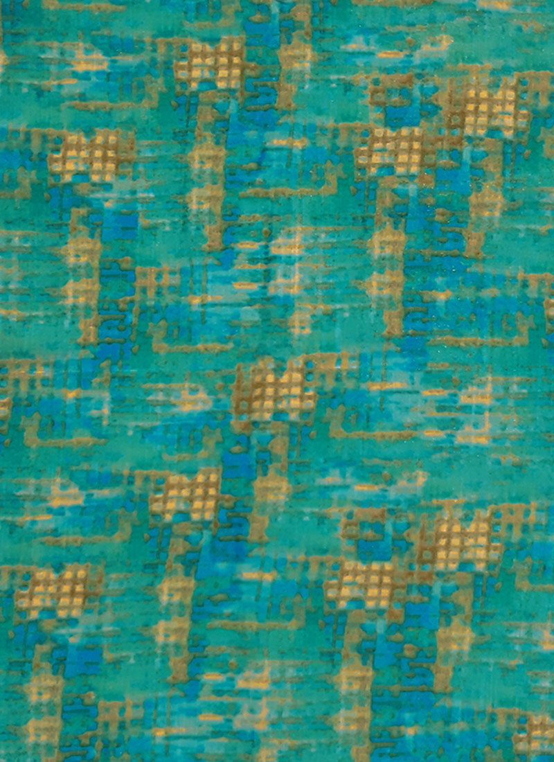 Buy Green Printed Cotton Fabric Online at Best Price | Cbazaar