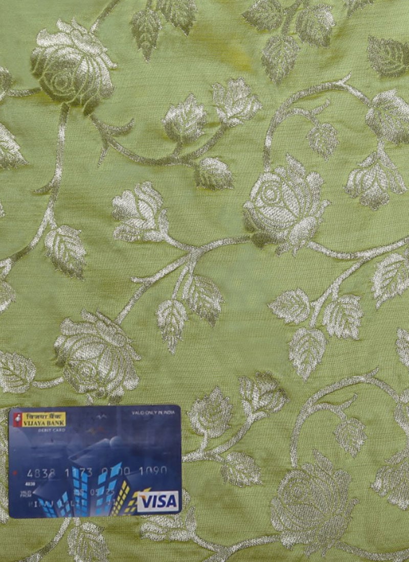 Shop Green Taffeta Fabric Online at Best Price | Cbazaar