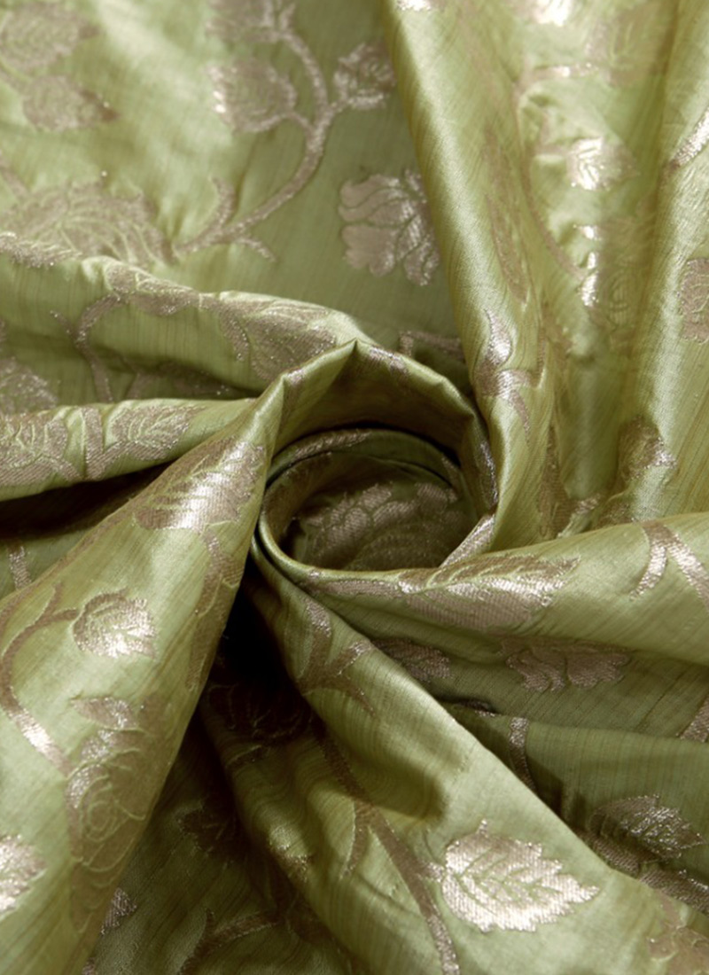 Shop Green Taffeta Fabric Online at Best Price | Cbazaar