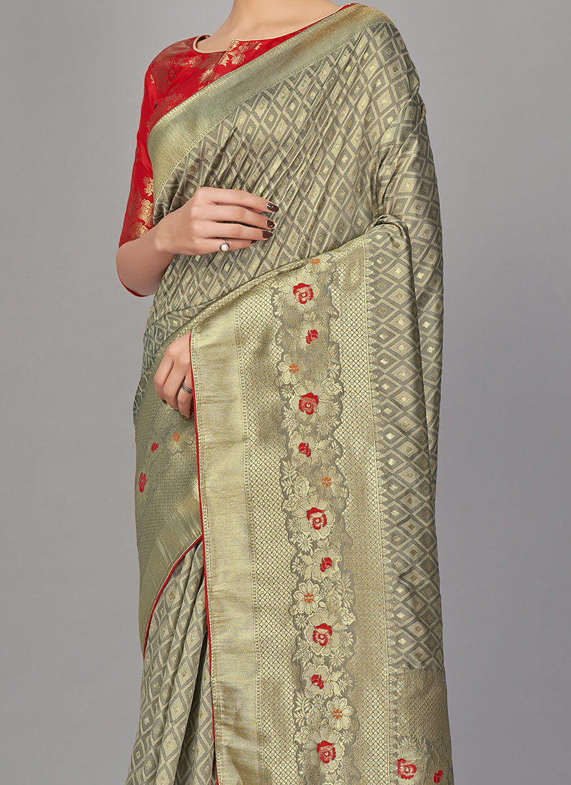 Shop Latest Art Silk Sarees Designs Online Shopping -Cbazaar
