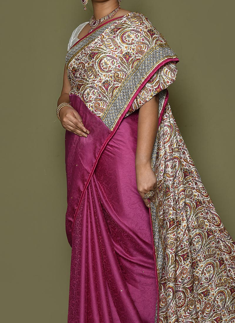 Latest Pink Sarees Designs For Women | Pink Wedding Sarees