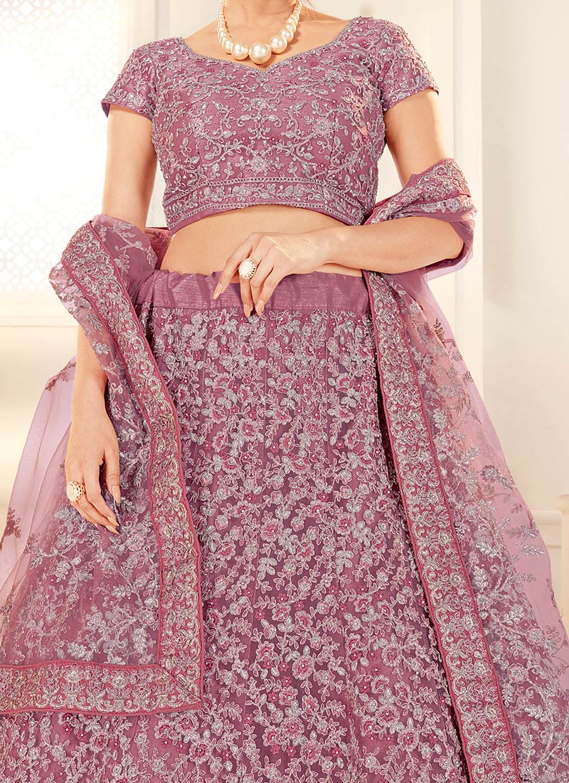 Buy Lavender Lehenga Choli Online | Online Lavender Lehenga Dresses ...