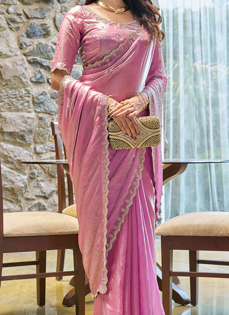 Buy Elegant Lavender Sarees Online at Cbazaar