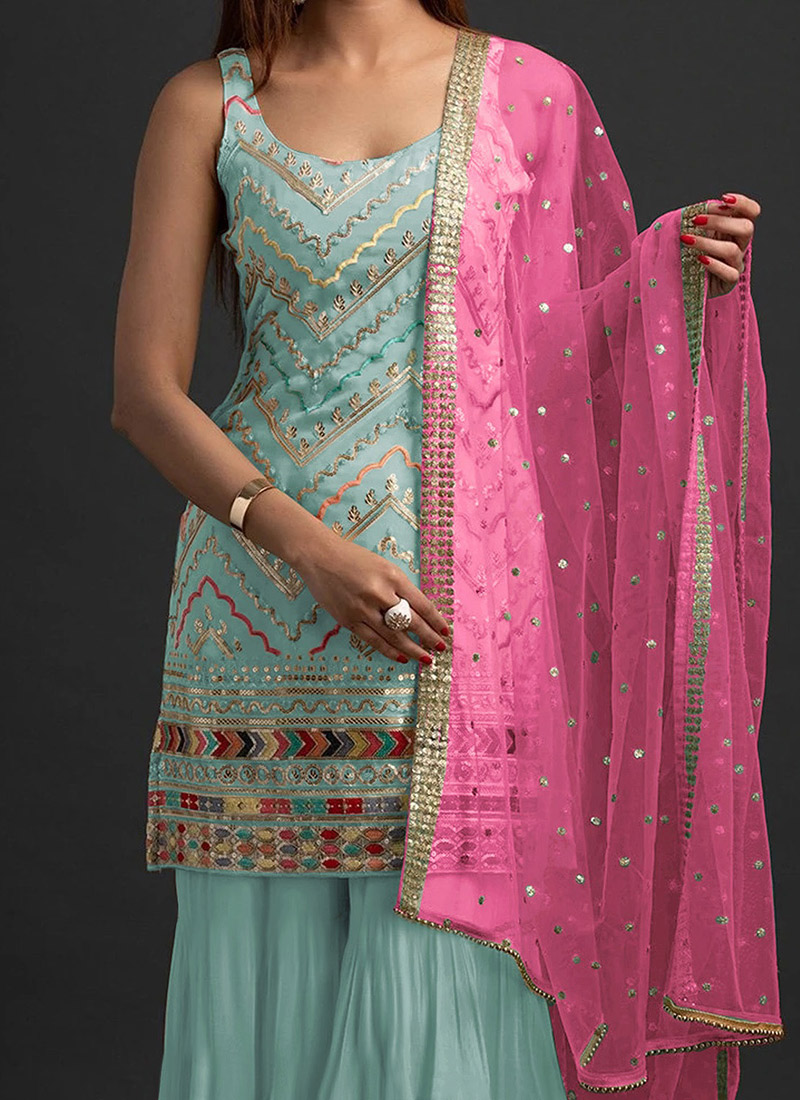 Latest Sharara Suits Designs For Women