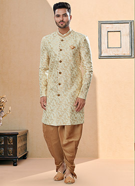Buy Gold Color Sherwanis | Online Gold Colour Sherwanis | Designer Gold ...