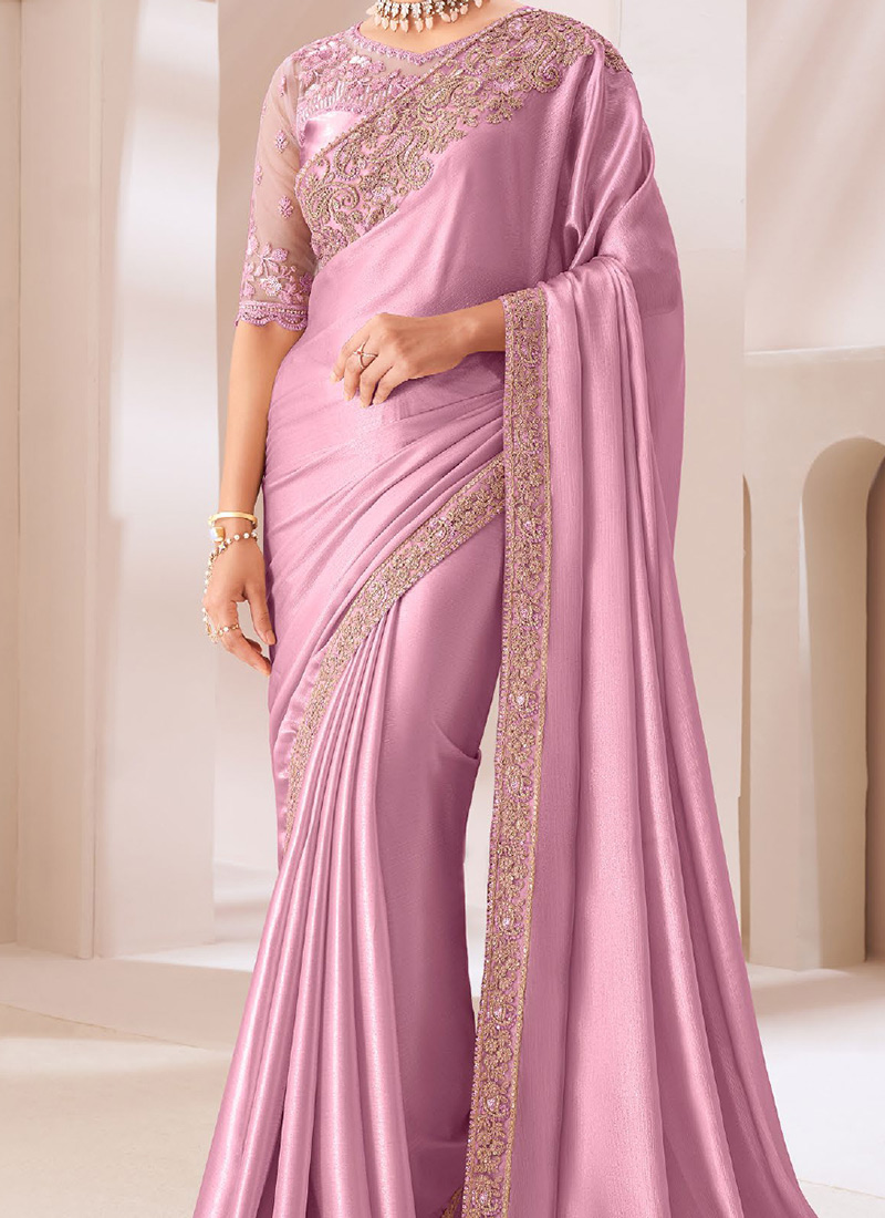 Buy Elegant Lavender Sarees Online at Cbazaar