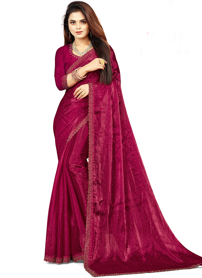 Purchase Magenta sarees online | Buy Magenta sarees online | Online ...