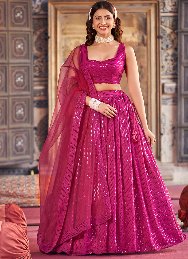 Magenta Lehenga Online For Women Trendy Designer Collections