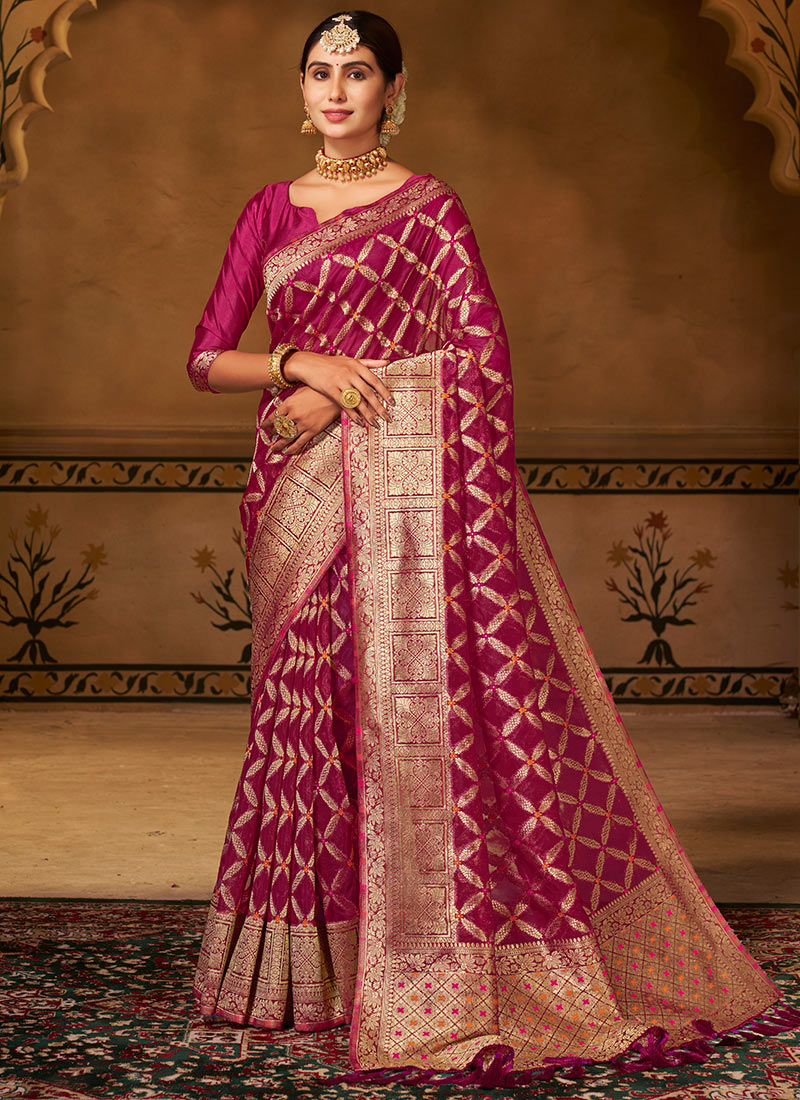 Purchase Magenta sarees online | Buy Magenta sarees online | Online ...