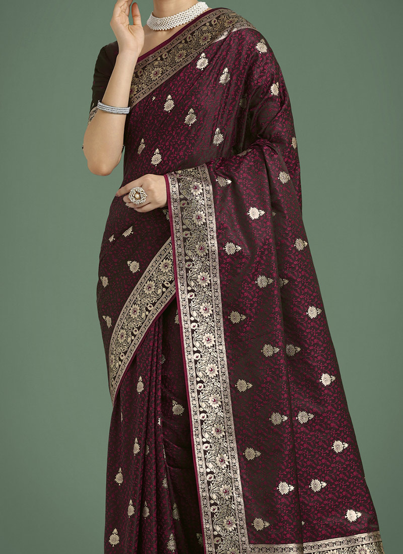 Maroon Saree | Buy Maroon Sarees Online Shopping - Cbazaar
