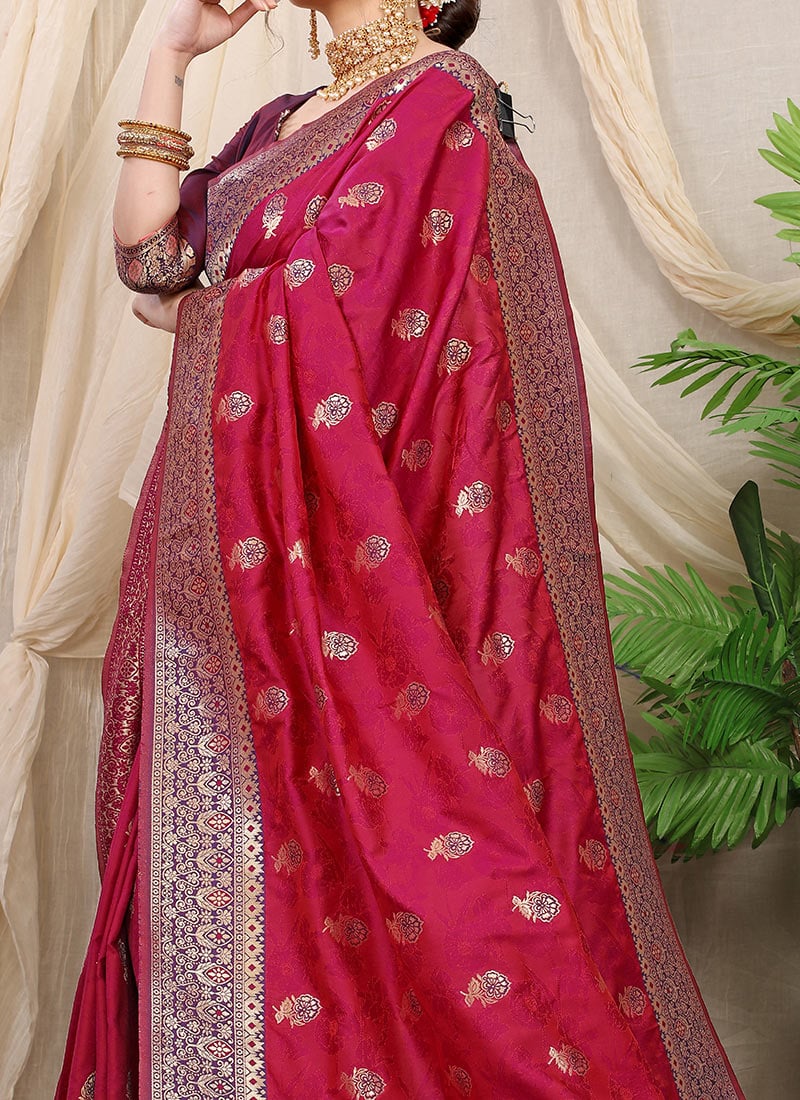 Maroon Saree | Buy Maroon Sarees Online Shopping - Cbazaar