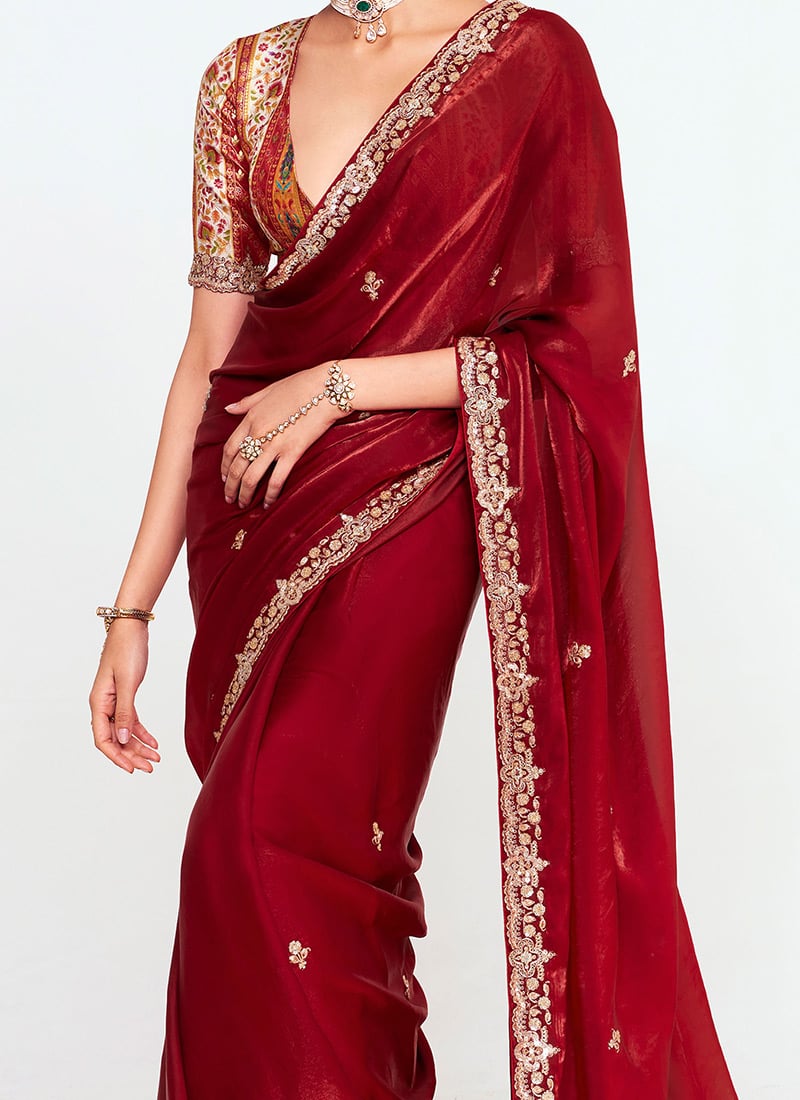 Shop Latest Embroidered Sarees Online Collection -Cbazaar