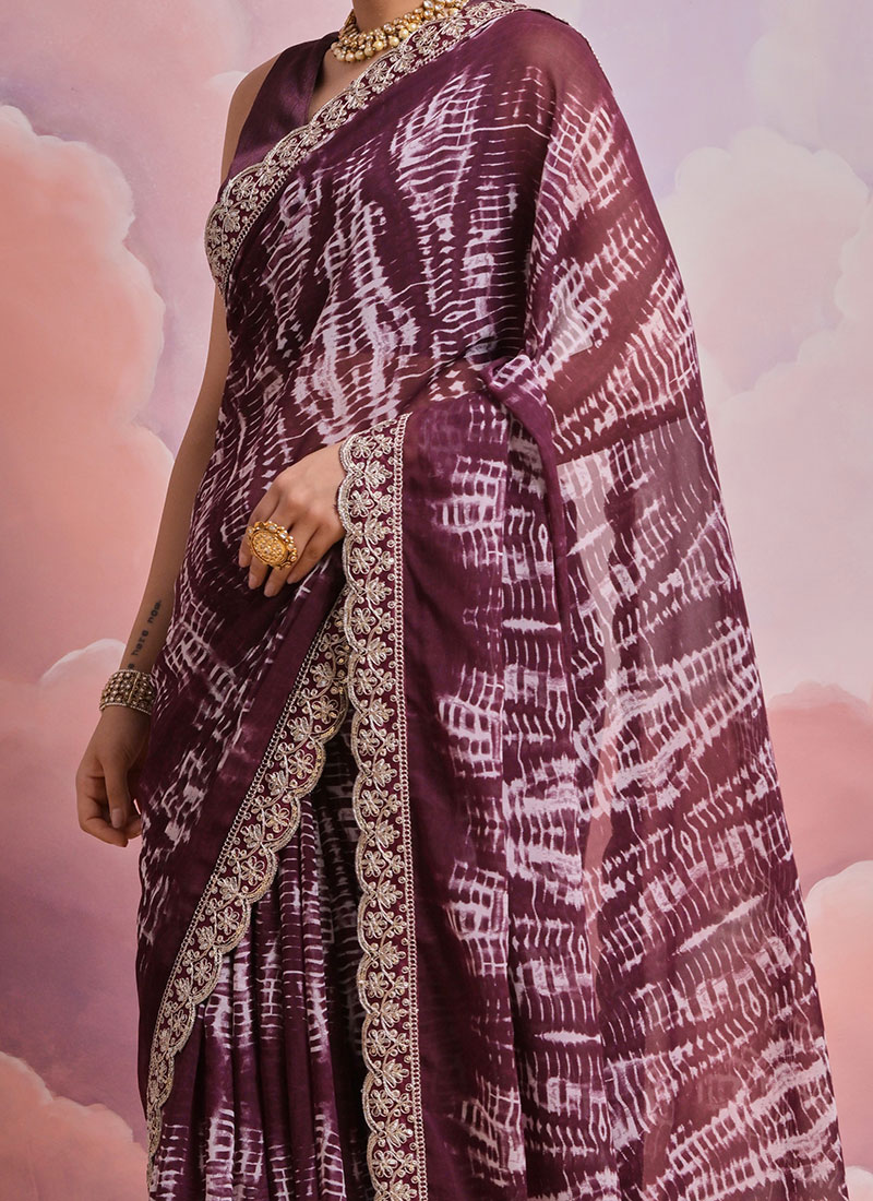 Maroon Saree | Buy Maroon Sarees Online Shopping - Cbazaar