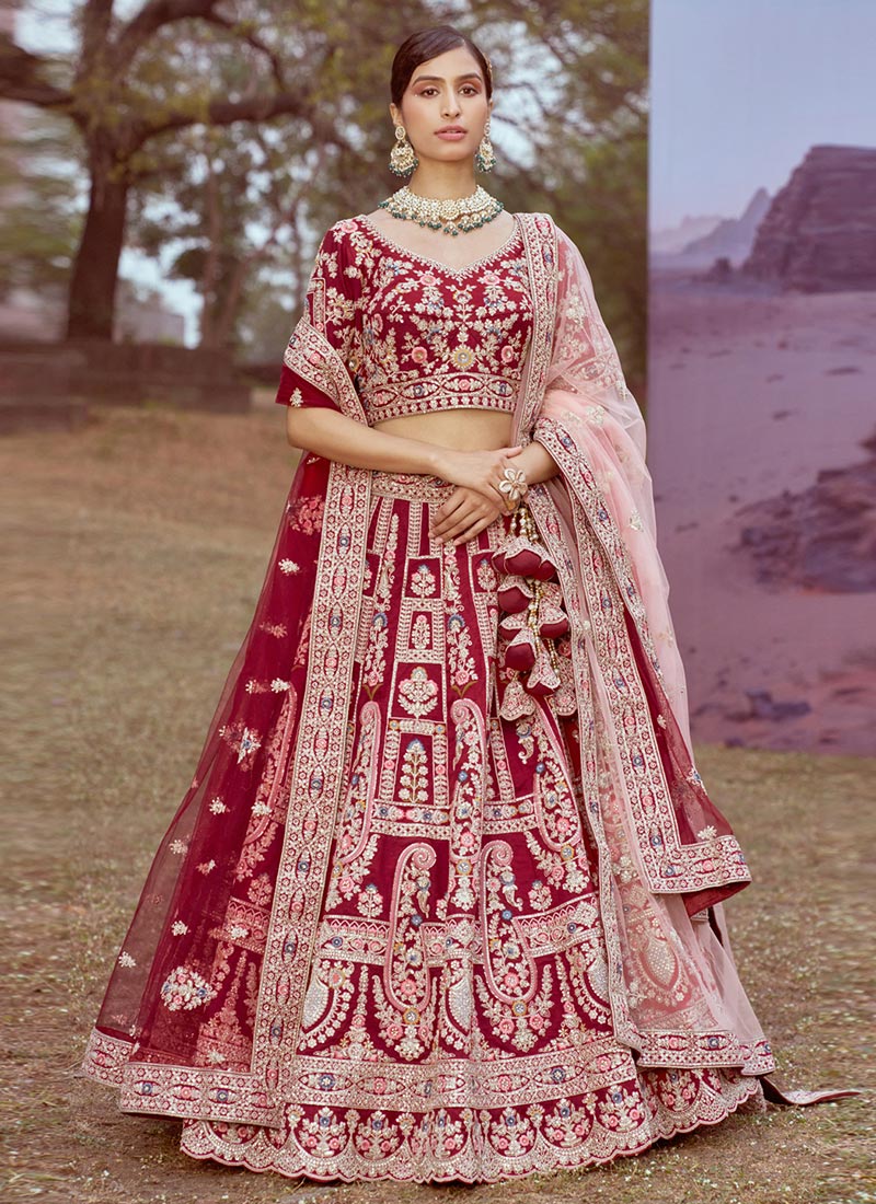 Buy Designer Bridal Lehenga Online in USA Online - Cbazaar