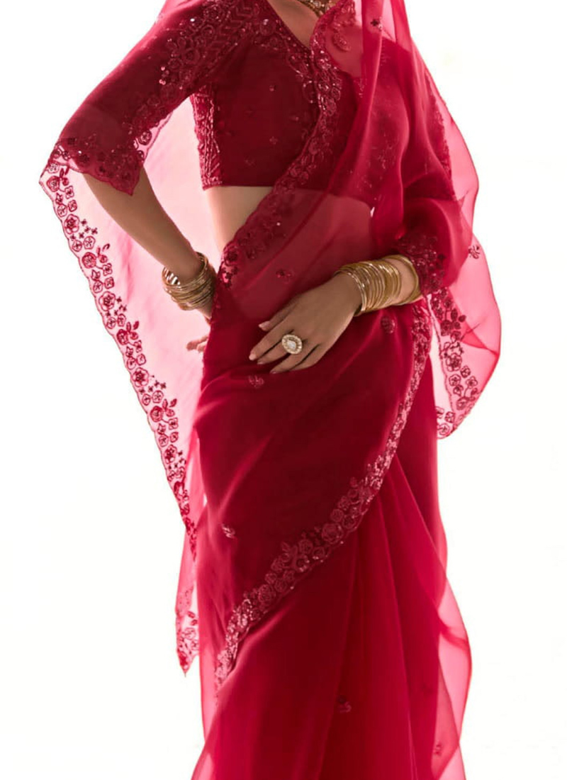 Maroon Saree | Buy Maroon Sarees Online Shopping - Cbazaar