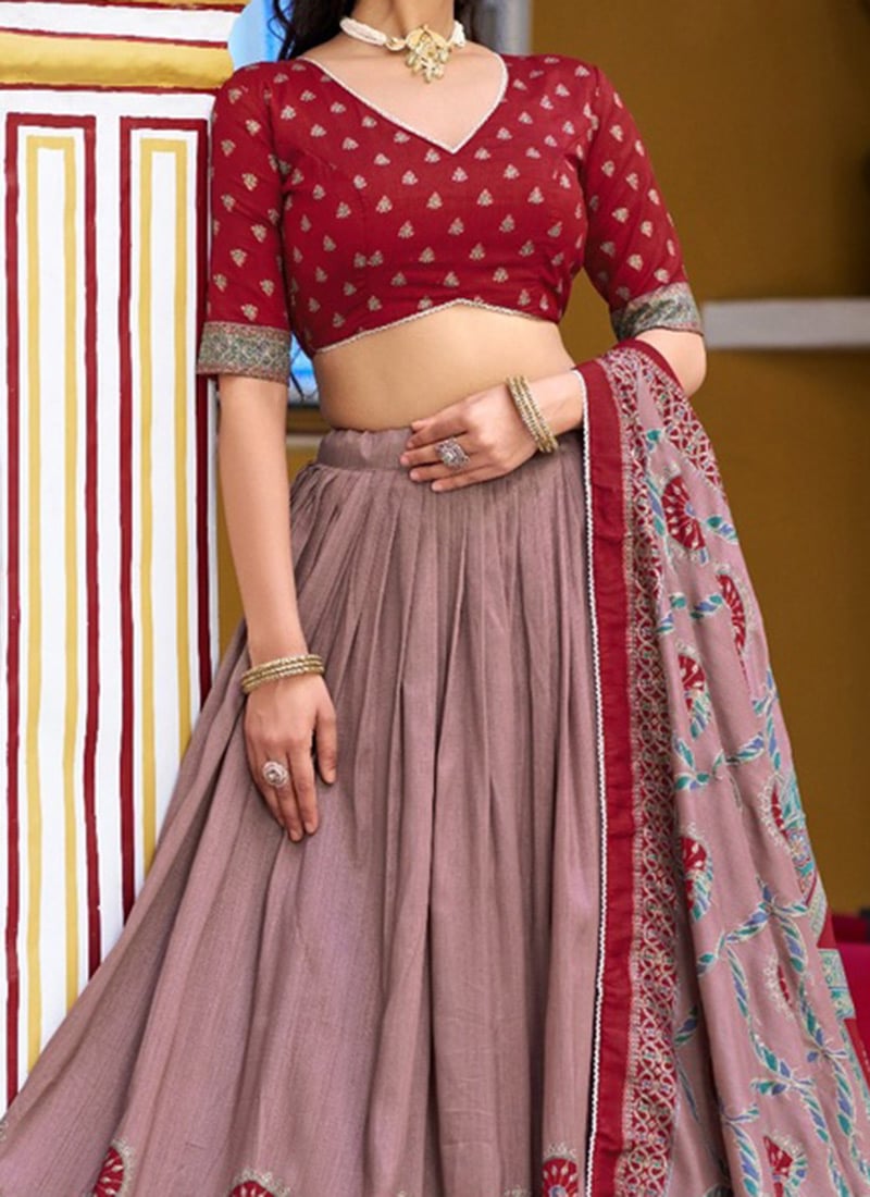 Shop Latest Maroon Lehengas For Women Attractive Outfits
