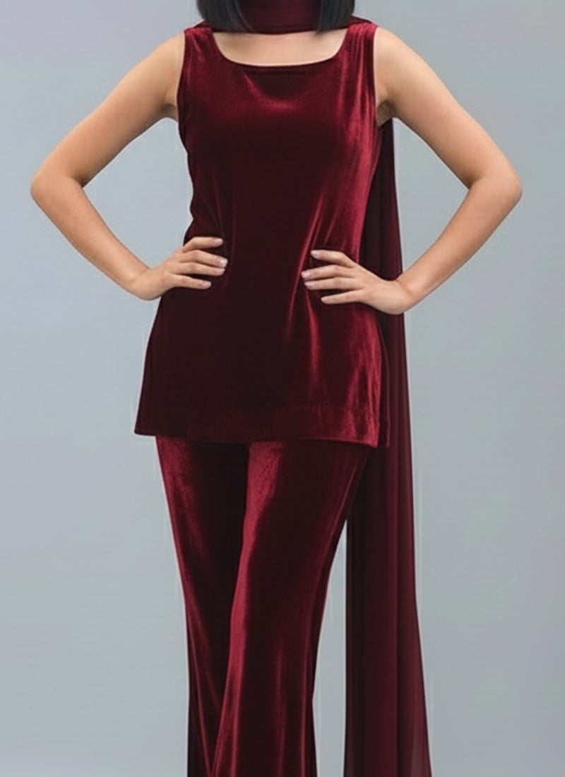 Shop Latest Maroon Salwar Kameez Collection for Women