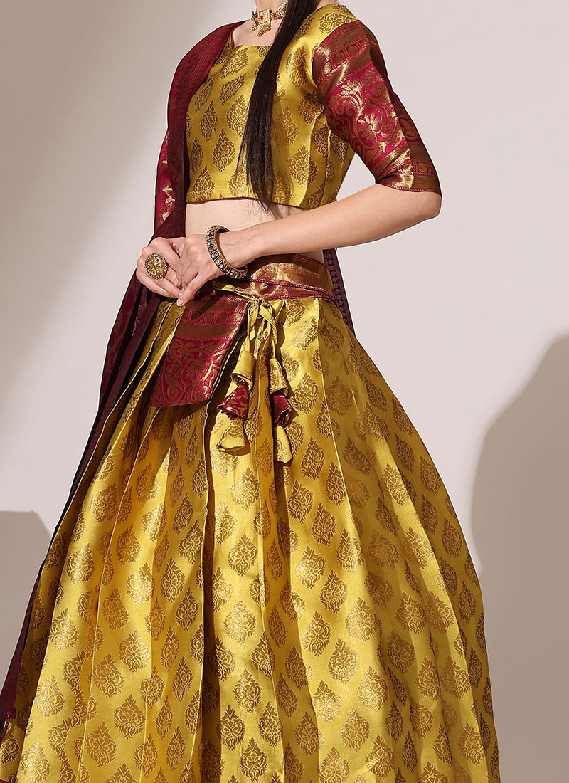 Simple Lehengas : Shop Designer Simple Lehenga Choli Online -Cbazaar
