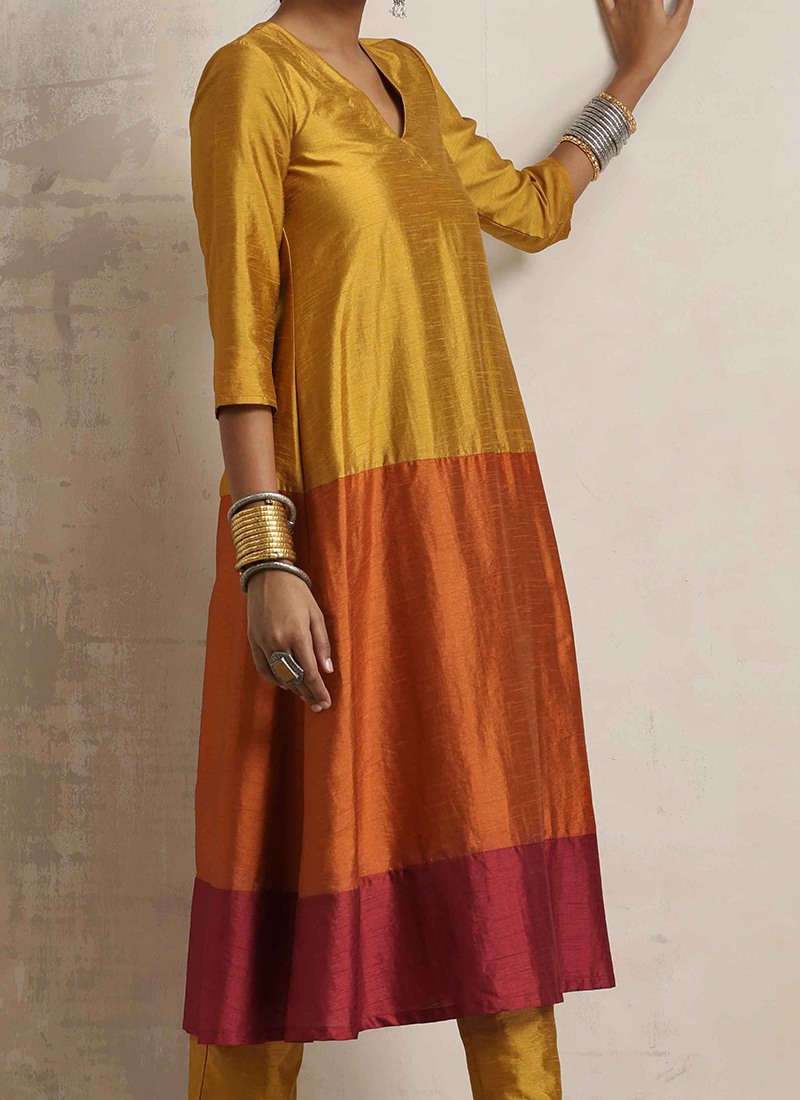 Buy Trendy Mustard Kurta Sets Online at Cbazaar
