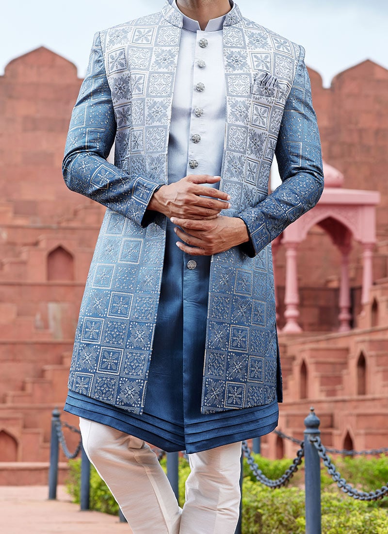 Buy Sherwani: Latest Designer Sherwani For Men Online In USA