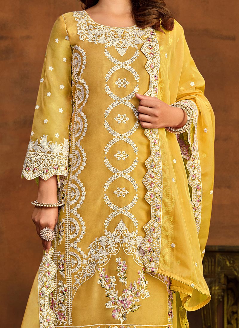 Shop Organza Embroidered Pakistani Suit Party Wear Online at Best Price ...