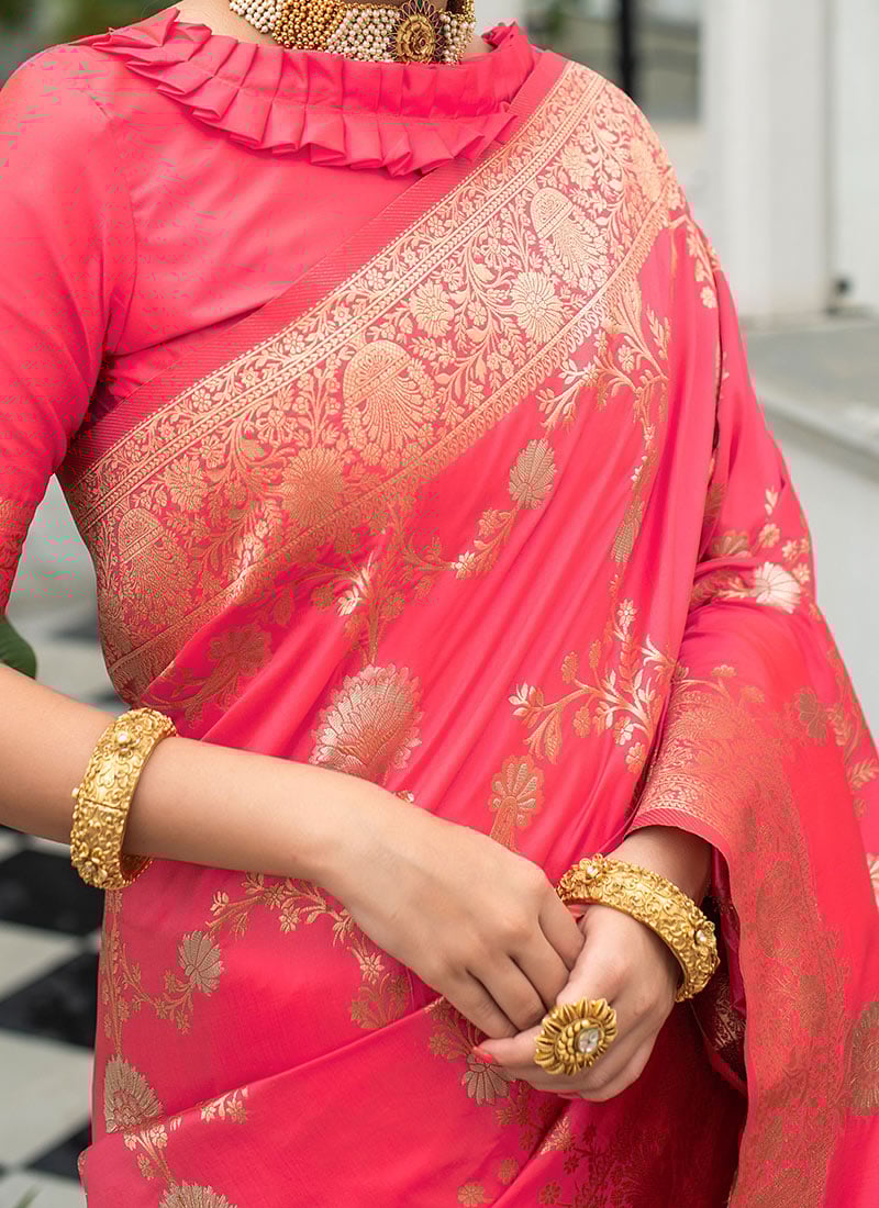 Purchase Peach Sarees Online | Buy Peach Sarees Online | Online Saree ...