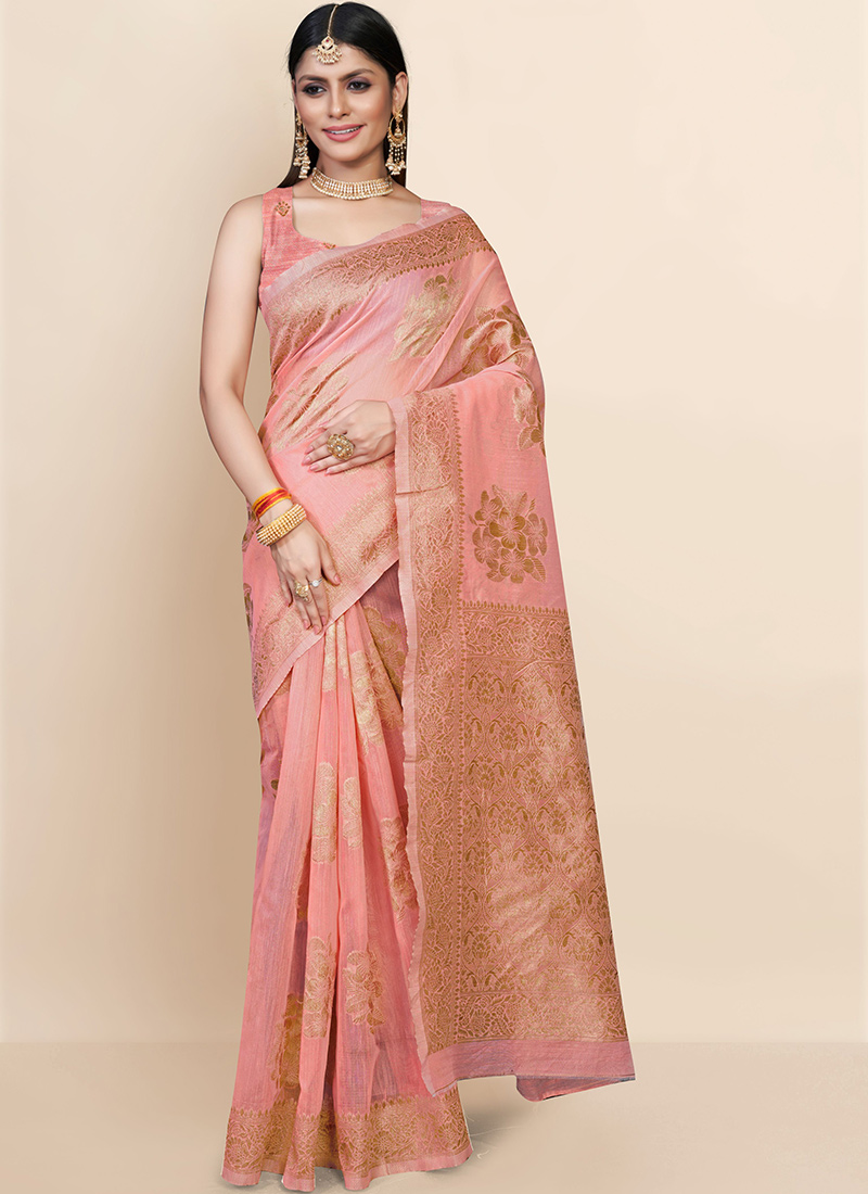 Latest Pink Sarees Designs For Women | Pink Wedding Sarees