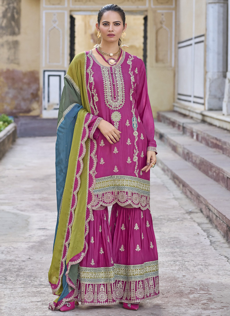 Buy Traditional Sharara Suit Online in India - Cbazaar