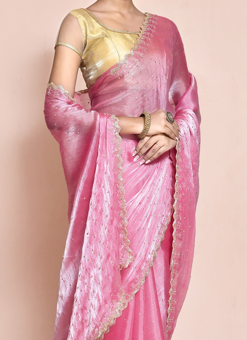 Shop Stunning Hand Work Sarees For Women Online -Cbazaar