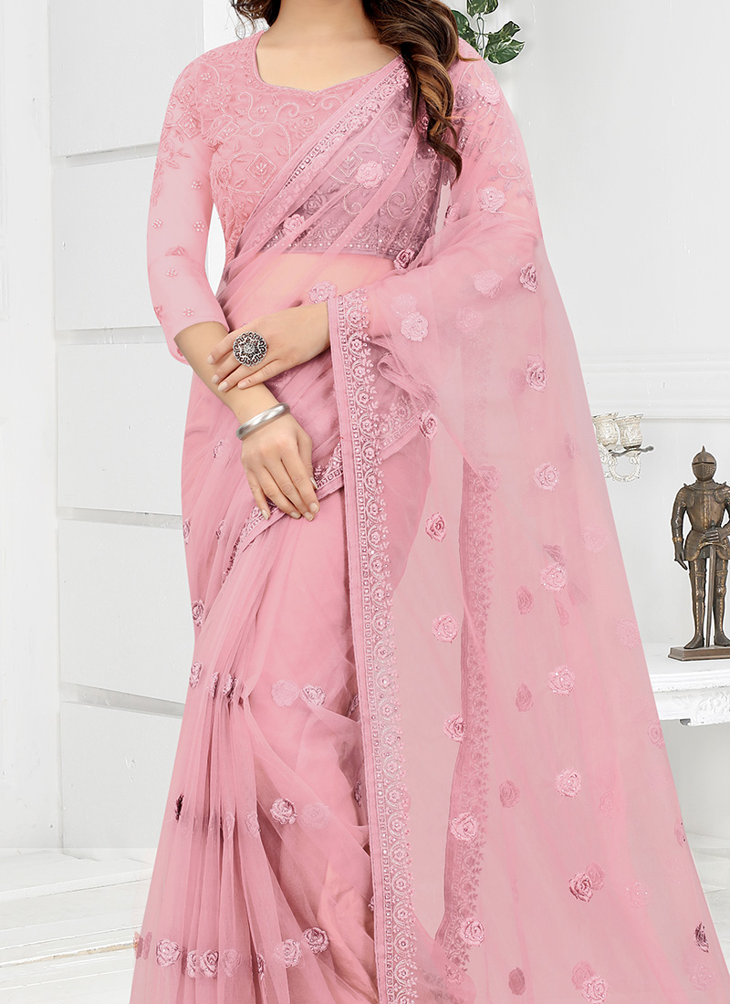 Latest Pink Sarees Designs For Women | Pink Wedding Sarees