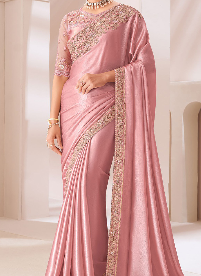 Latest Pink Sarees Designs For Women | Pink Wedding Sarees