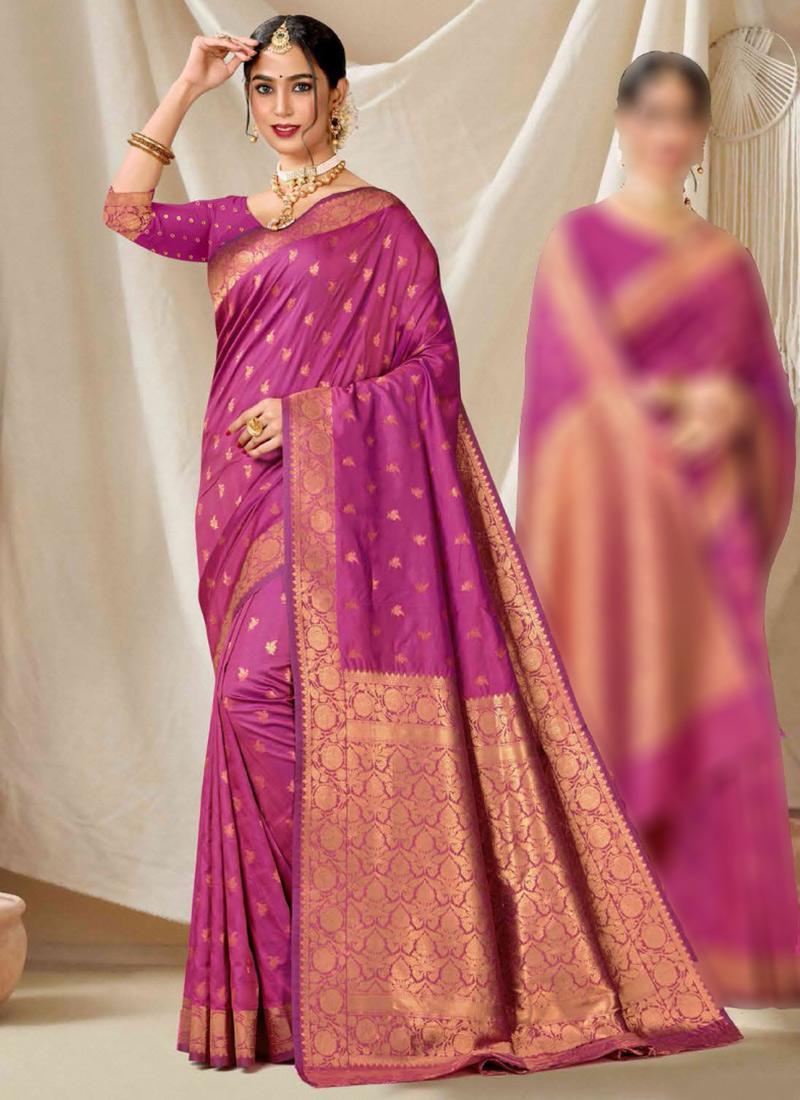 Latest Pink Sarees Designs For Women | Pink Wedding Sarees