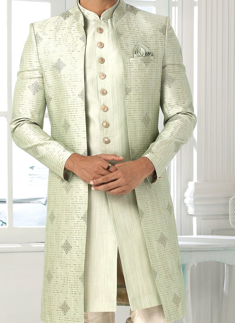 Buy Sherwani: Latest Designer Sherwani For Men Online In USA