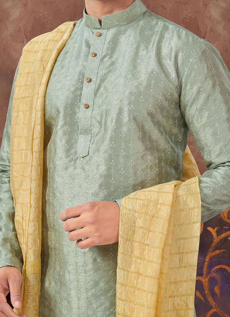 Buy Designer Kurta Pajamas for Men Online in USA at Cbazaar