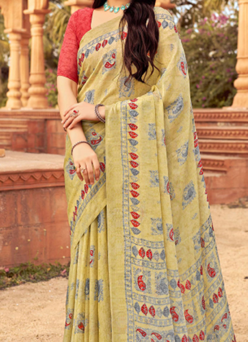 Buy Trendy Green India Sarees Online at Cbazaar