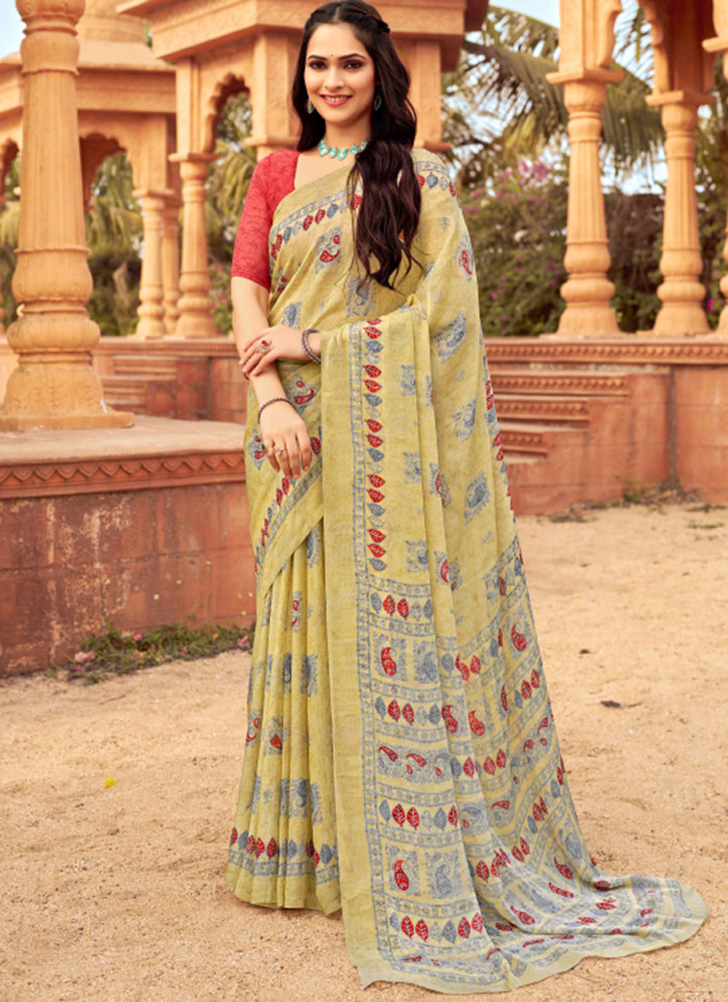Buy Trendy Green India Sarees Online at Cbazaar