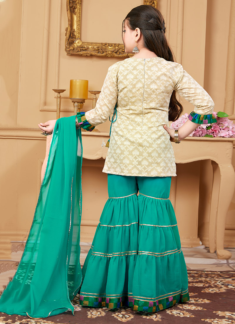 Buy Latest Designer Kids Sharara Suits Online at Cbazaar