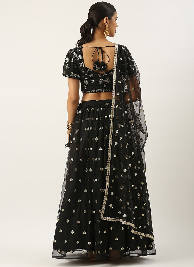Stylish Black Lehengas For Women Online at Cbazaar