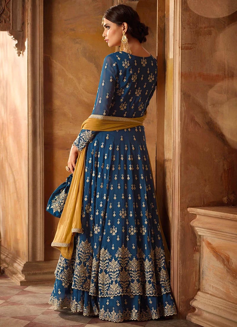 Buy Designer Lehenga With Long Top Choli Online
